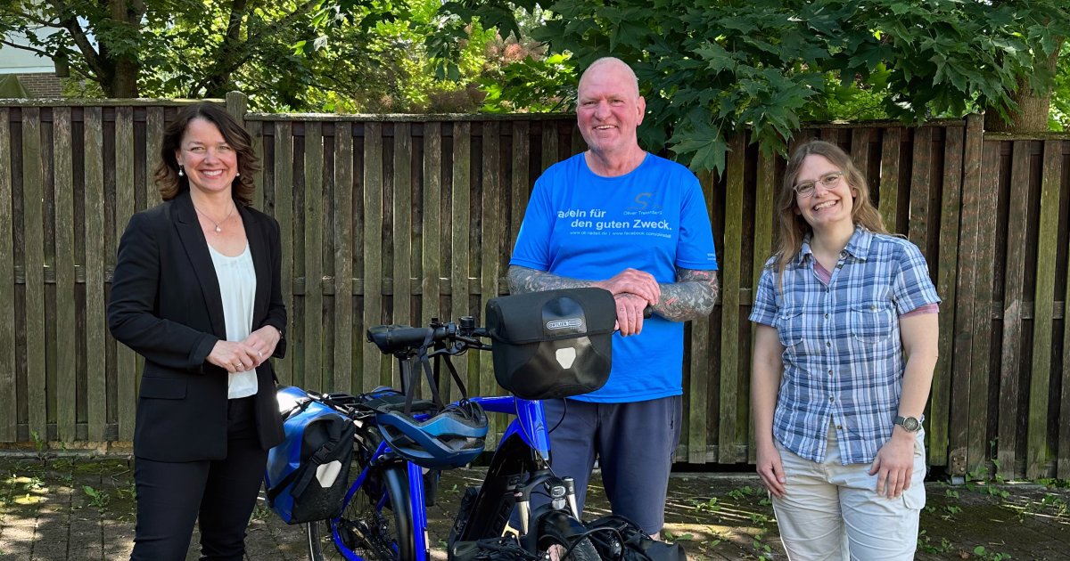 Über 5.000 Kilometer radeln für die gute Sache: Oliver Trelenberg macht ...